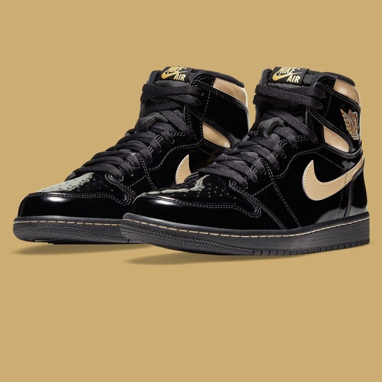 NIKE AIR JORDAN 1 RETRO HIGH OG "BLACK GOLD" - TeemoSneaker