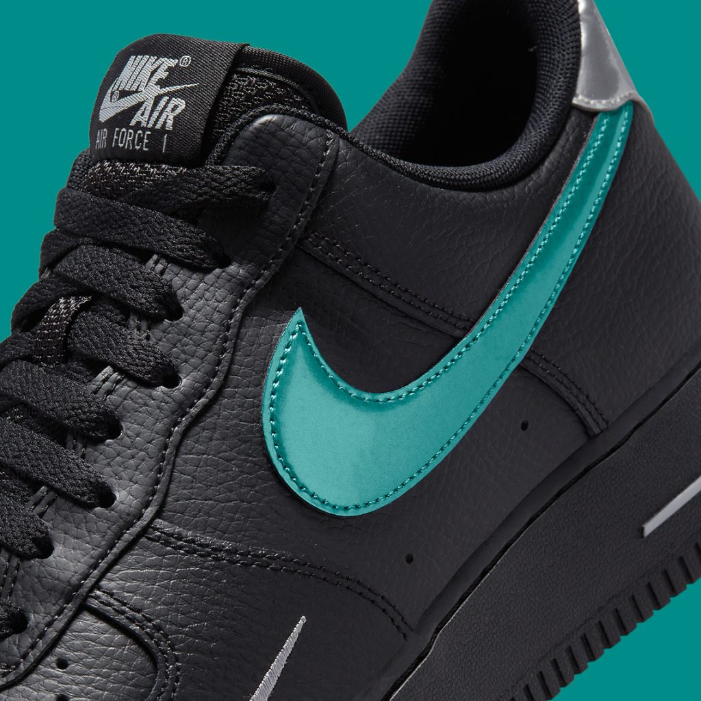 NIKE AIR FORCE 1 '07' LOW 'BLACK BLUE LIGHTNING' - TeemoSneaker
