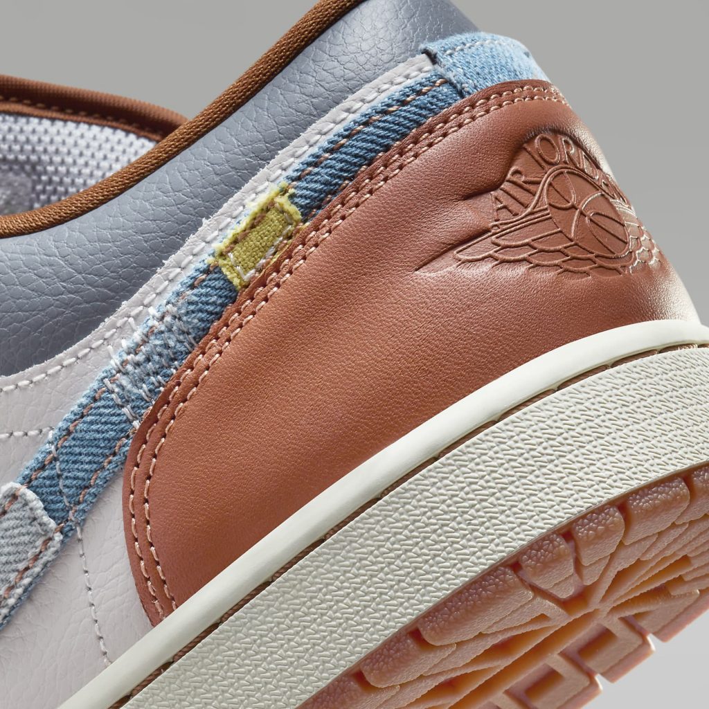 NIKE JORDAN 1 LOW SE PHANTOM DENIM SWOOSH - TeemoSneaker