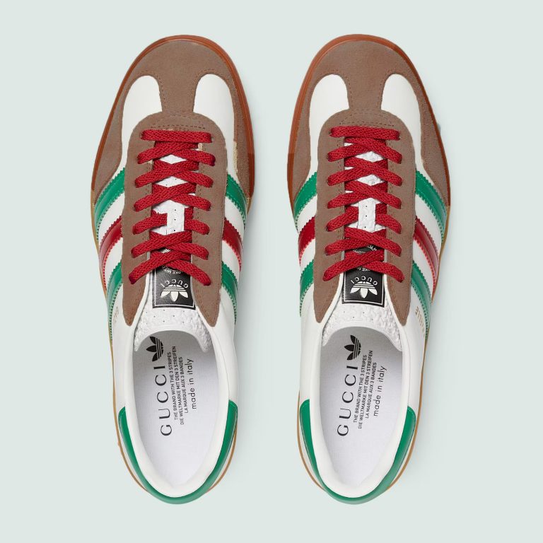 ADIDAS SAMBA GUCCI GAZELLE WHITE GREEN RED - TeemoSneaker