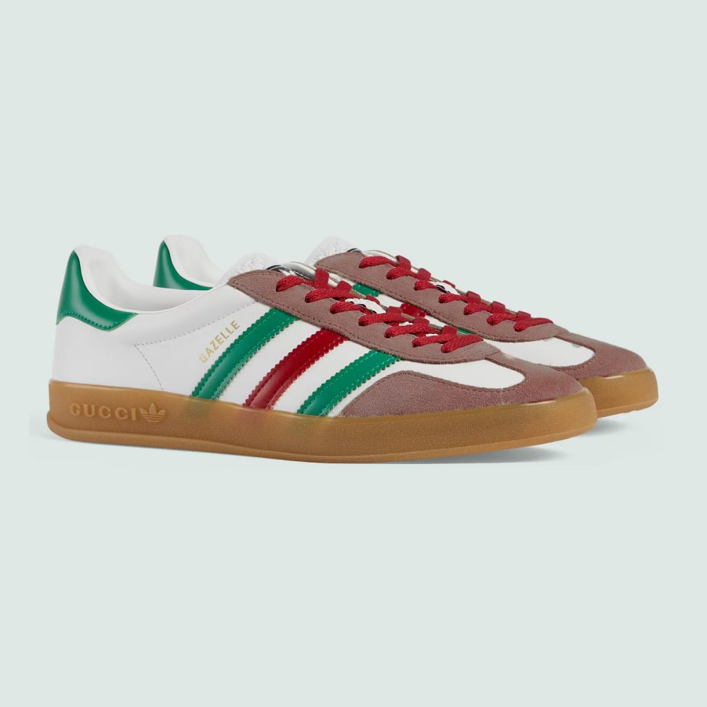 ADIDAS SAMBA GUCCI GAZELLE WHITE GREEN RED - TeemoSneaker