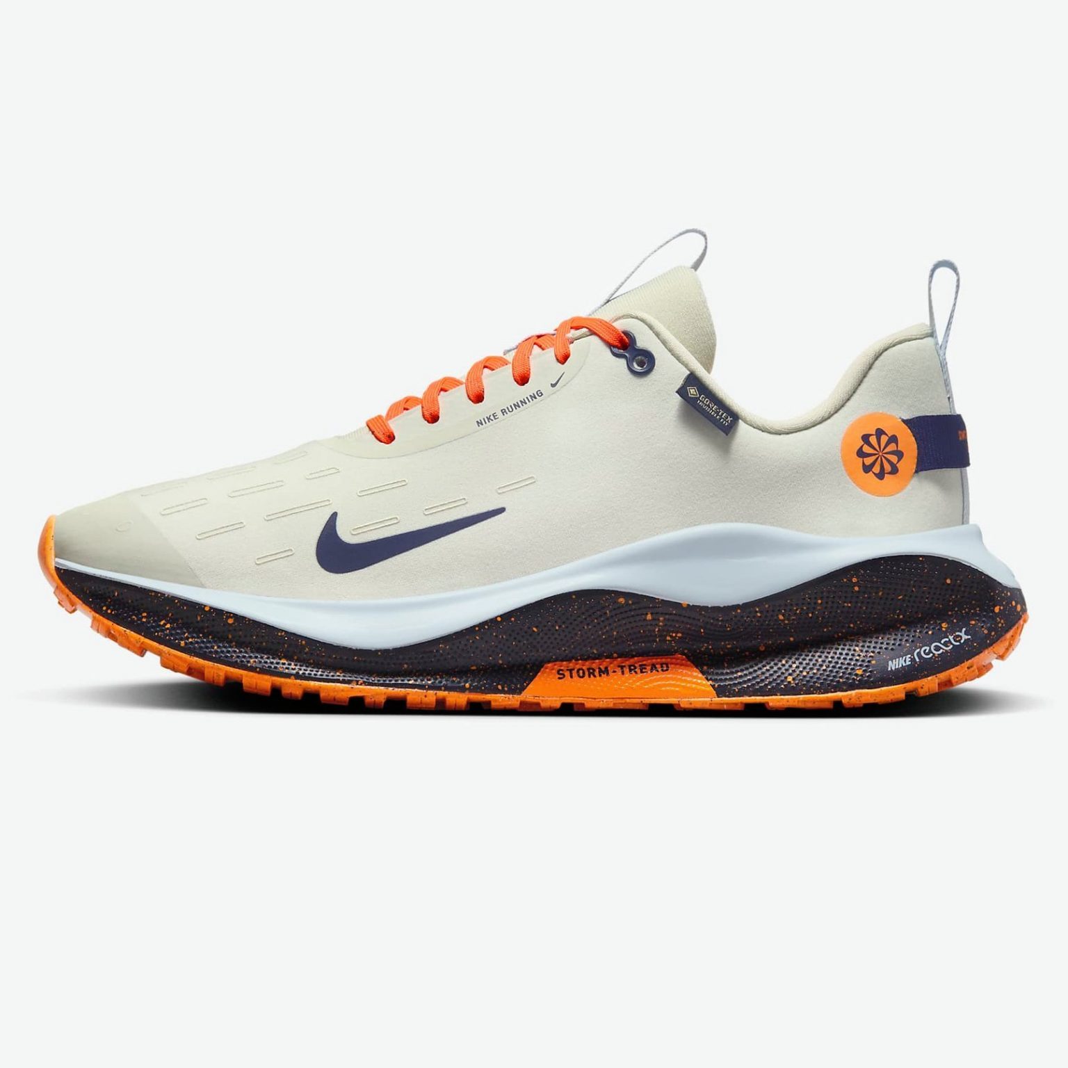 NIKE REACTX INFINITY RN 4 GTX ‘WHITE ORANGE’ - TeemoSneaker