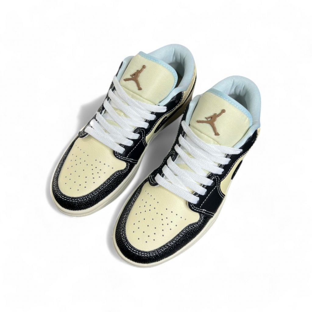 NIKE JD1 LOW SE COCONUT MILK BLACK - TeemoSneaker