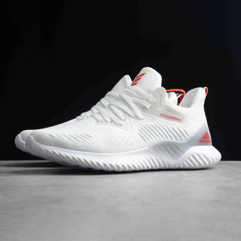 ADIDAS ALPHABOUNCE BEYOND WHITE RED - TeemoSneaker