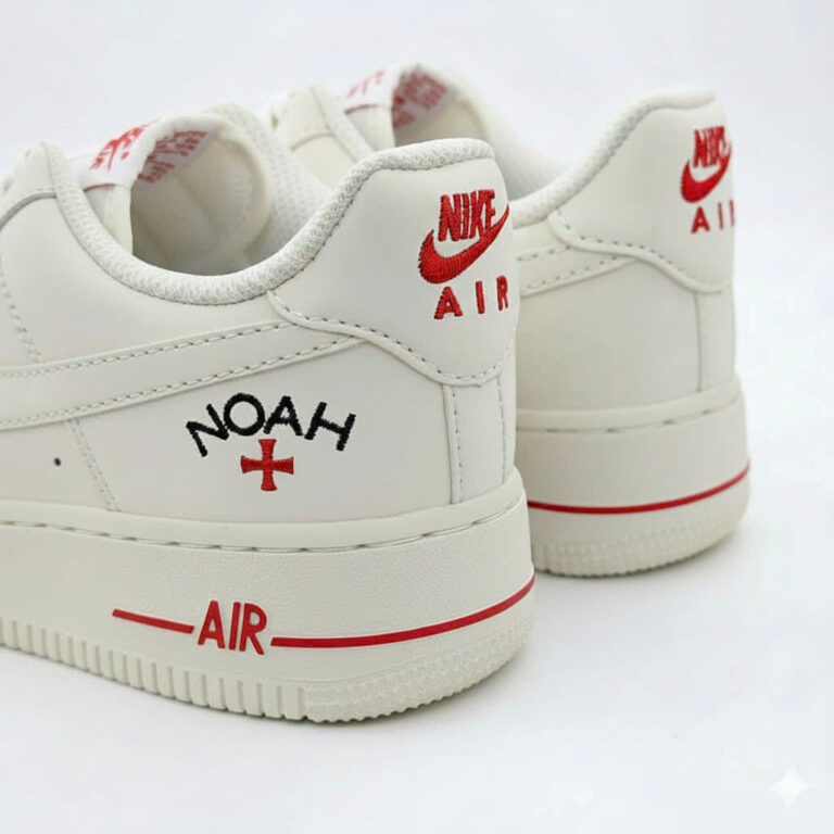 NIKE AF1 LOW NOAH CREAM WHITE RED - TeemoSneaker